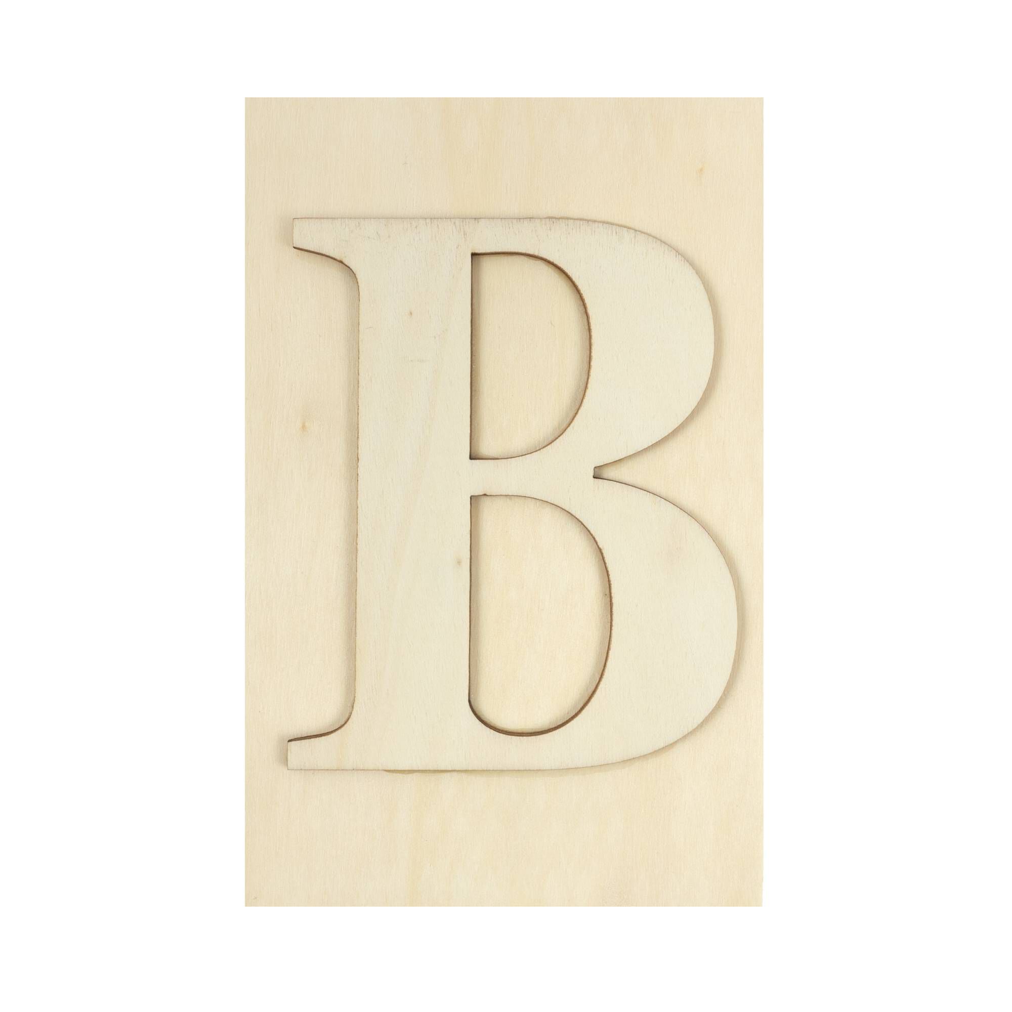Wooden Letter B Plaque 10cm x 15cm | Hobbycraft