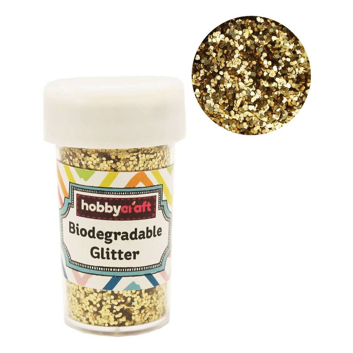Gold Biodegradable Flaky Glitter Shaker 20g | Hobbycraft