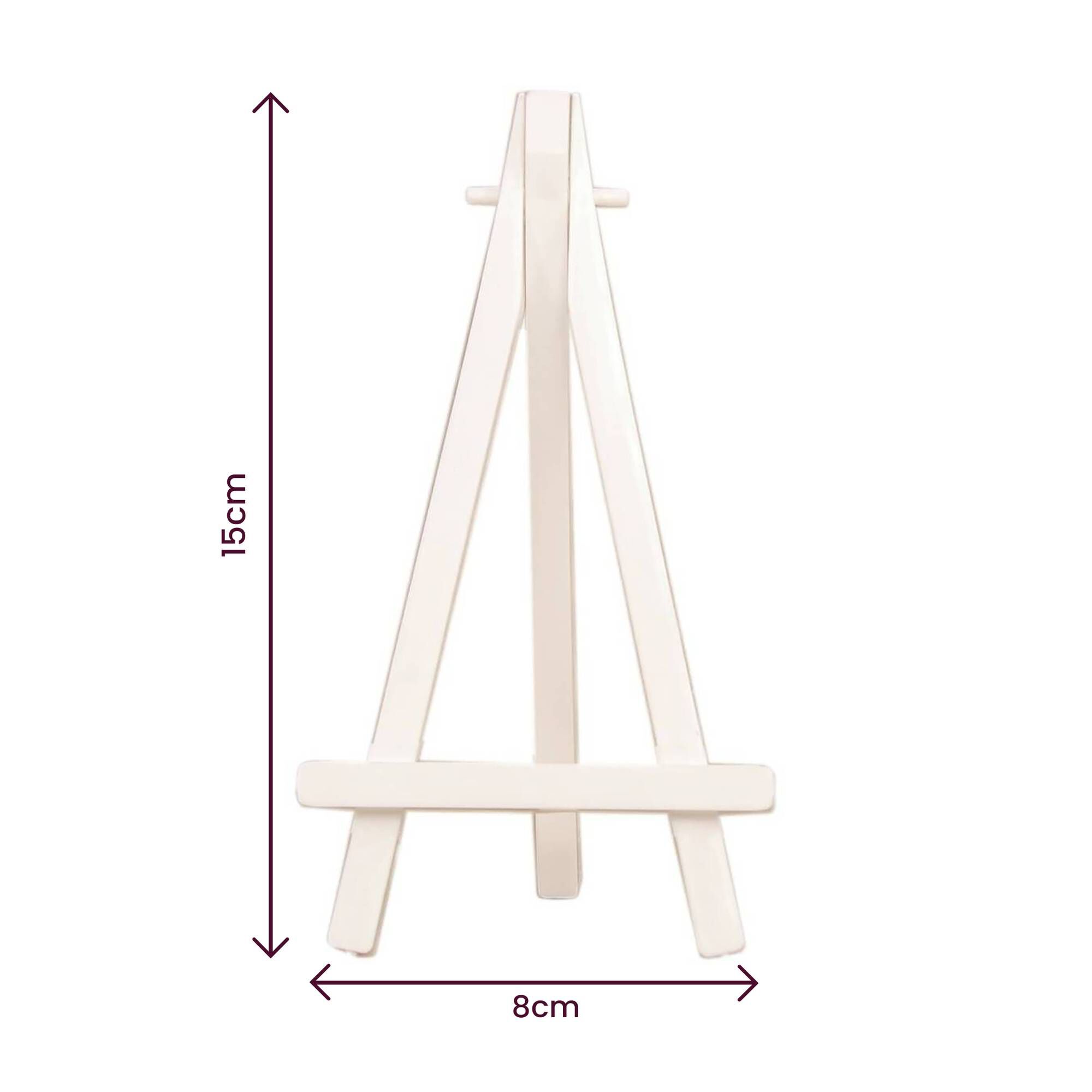 White Plastic Mini Easel 15cm x 8cm x 8.5cm | Hobbycraft