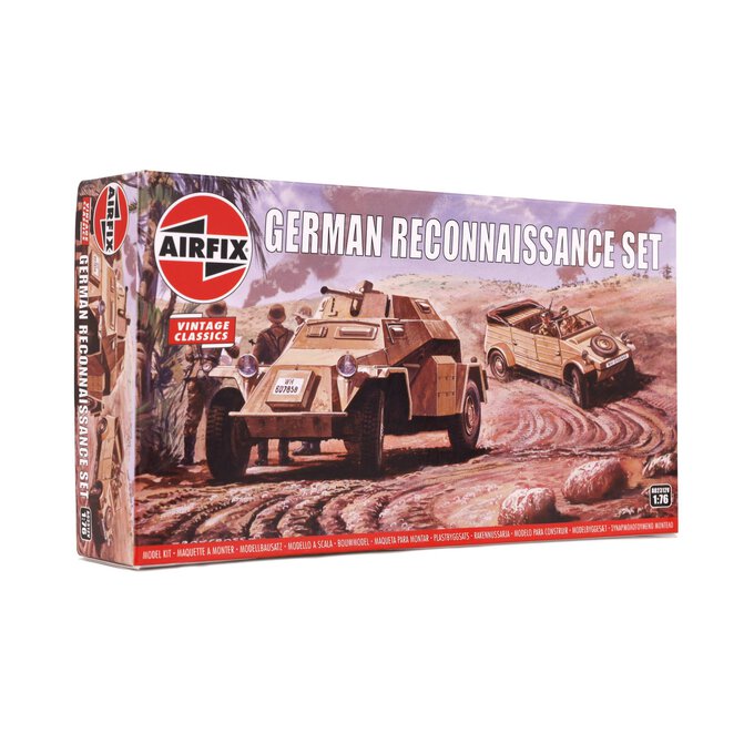 Airfix German Reconnaissance Set Model Kit 1:76 | Hobbycraft