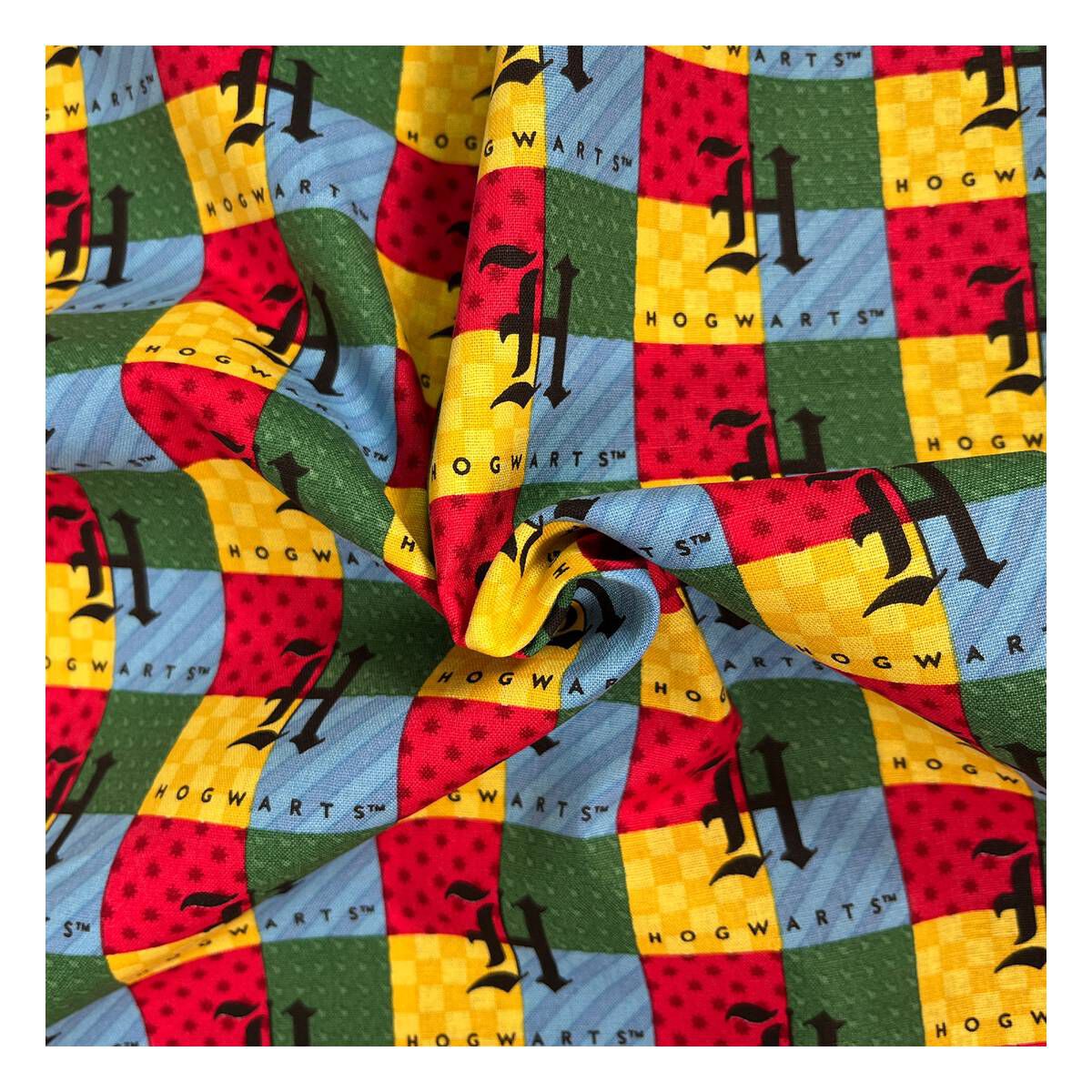 Hogwarts Check Cotton Fabric by the Metre | Hobbycraft