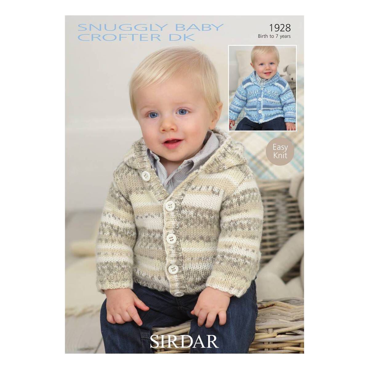 Sirdar Snuggly Baby Crofter DK Cardigans Digital Pattern 1928 | Hobbycraft