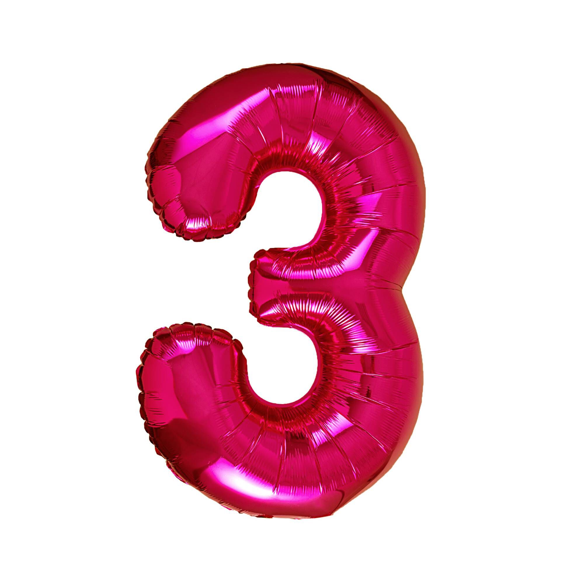 Extra Large Pink Foil Number 3 Balloon | Hobbycraft