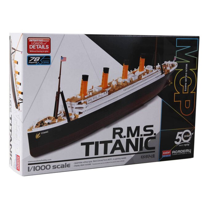 RMS Titanic Easy Build Model Kit 1:1000 | Hobbycraft