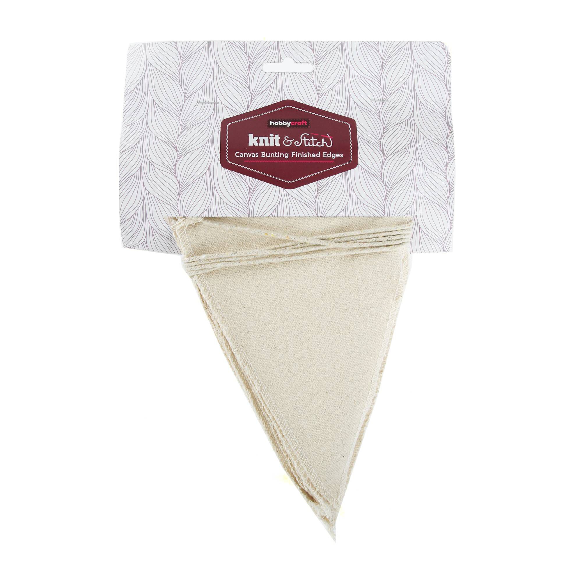 Natural Cotton Canvas Bunting with Finished Edges | Hobbycraft