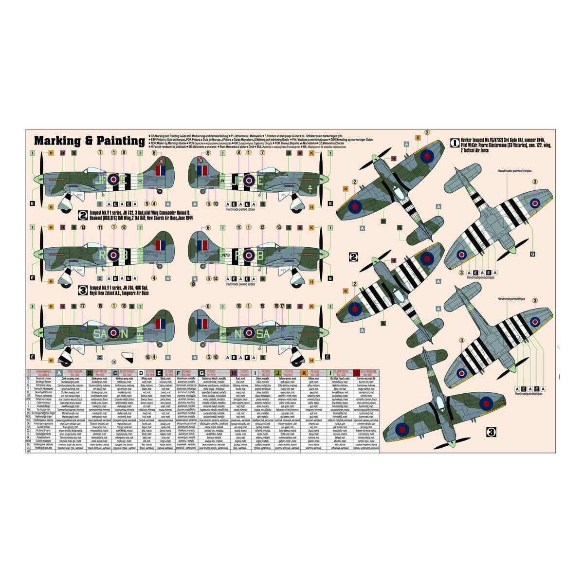 MisterCraft Hawker Tempest Mk.V Model Kit 1:72 | Hobbycraft