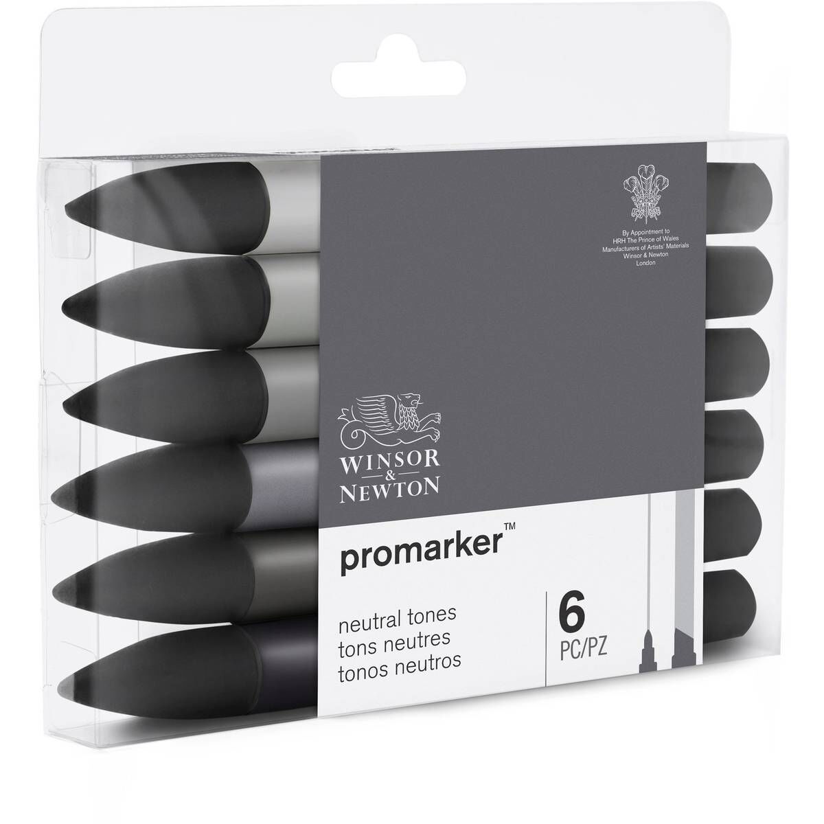 Winsor & Newton Neutral Tone Promarkers 6 Pack | Hobbycraft
