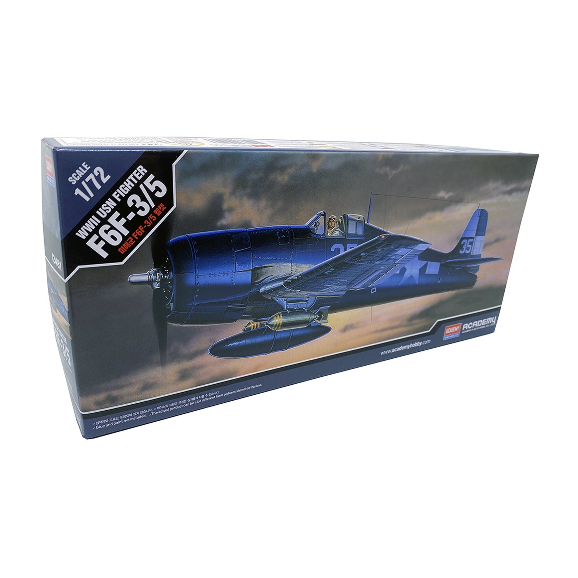 Academy F6F-3/5 Hellcat Model Kit 1:72 | Hobbycraft