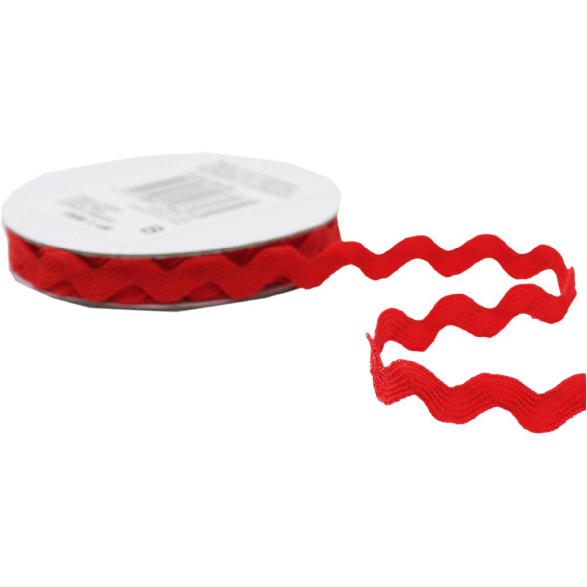 Red Ric Rac Ribbon 6mm x 4m | Hobbycraft
