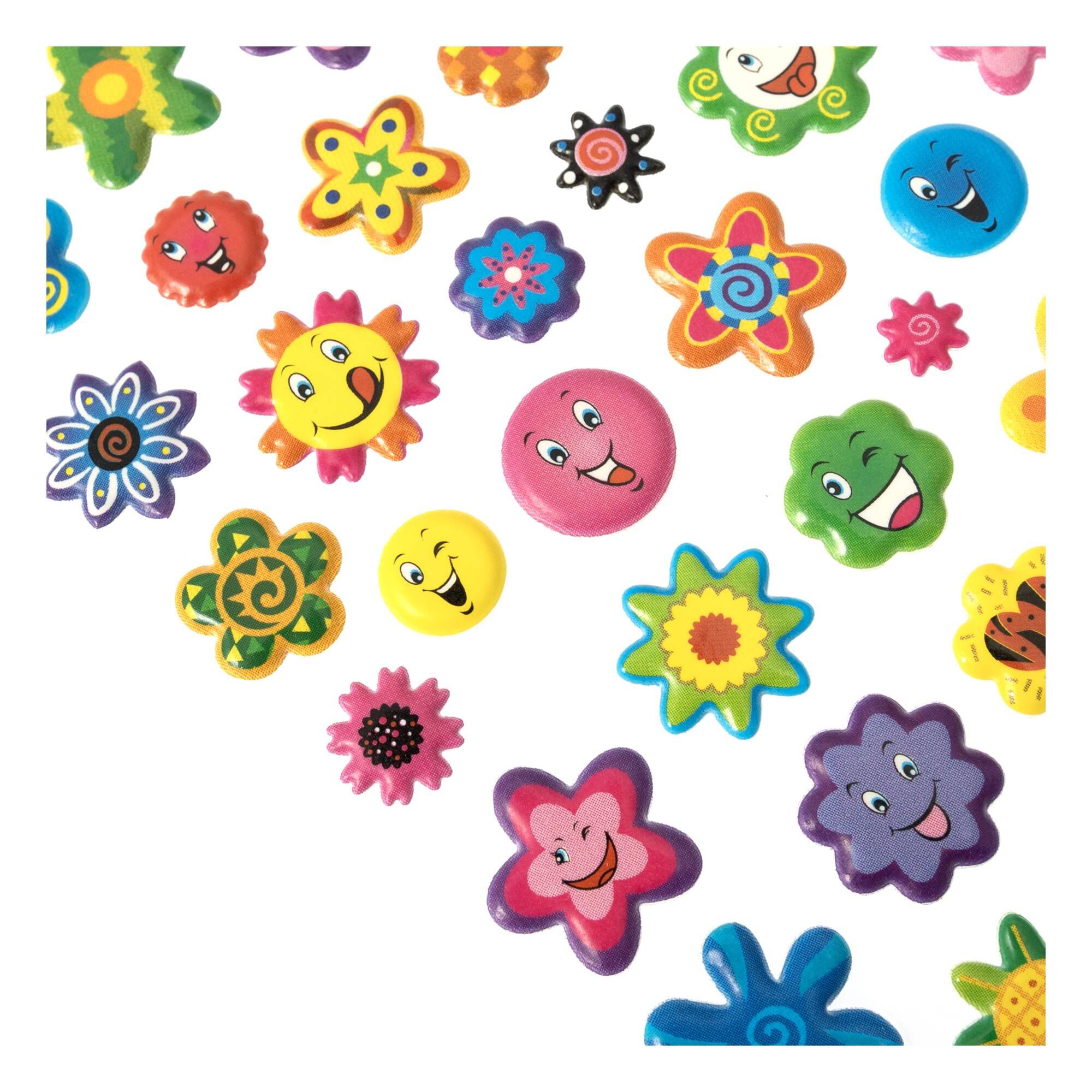 Bright Flower Puffy Stickers | Hobbycraft