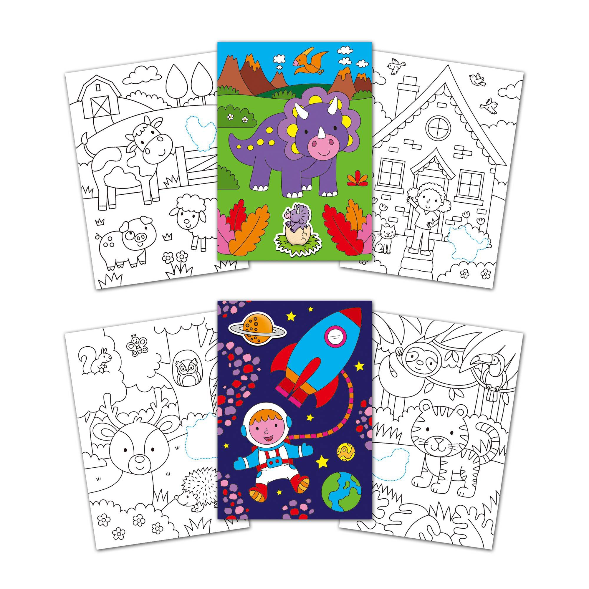 Galt First Sticker Colouring Book | Hobbycraft