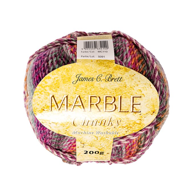 James C Brett On the Moor Marble Chunky Yarn 200g | Hobbycraft