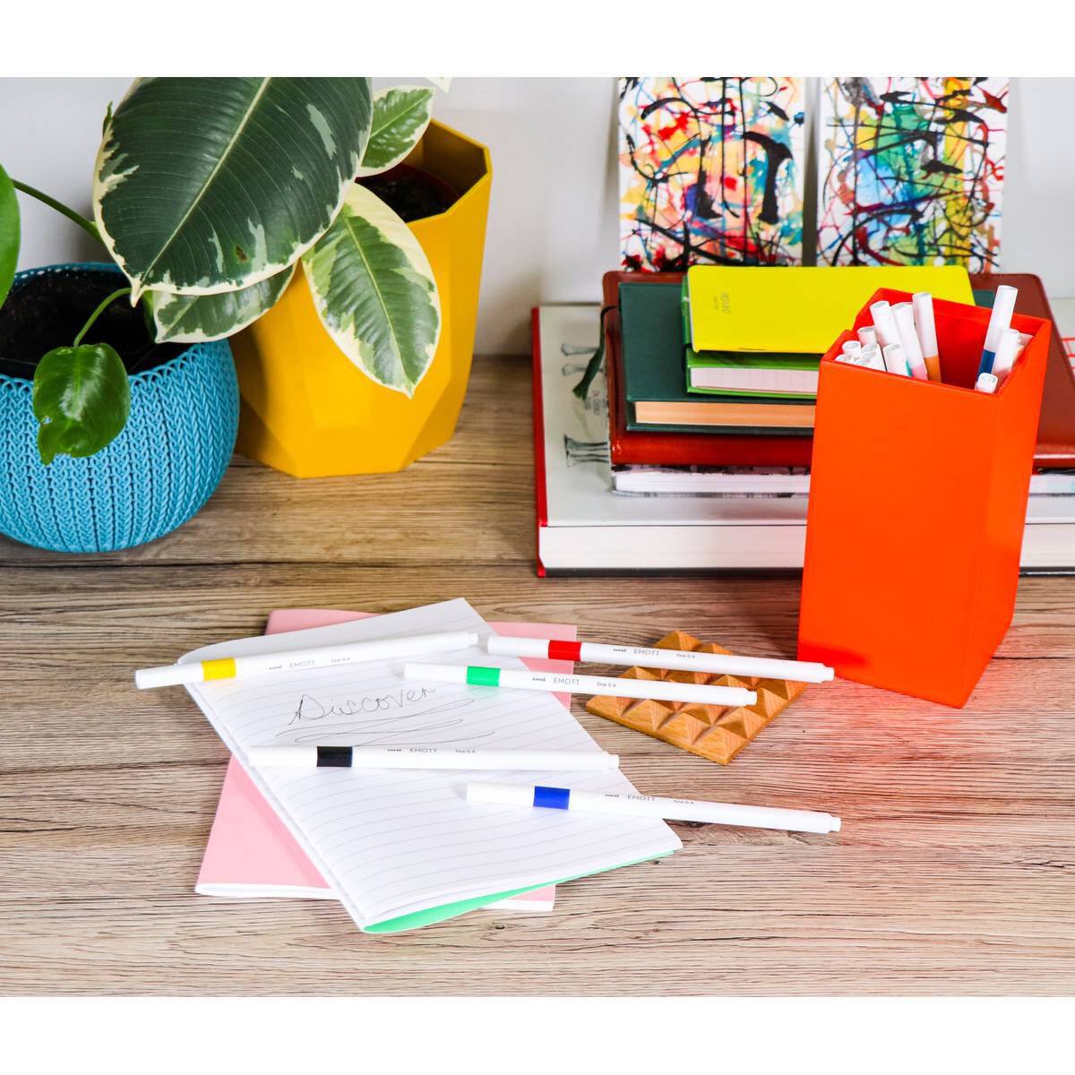 Uni-ball Discover EMOTT Fine Line Pens 5 Pack | Hobbycraft