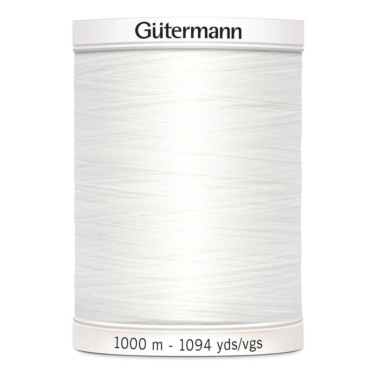Gutermann White Sew All Thread 1000m (800) | Hobbycraft