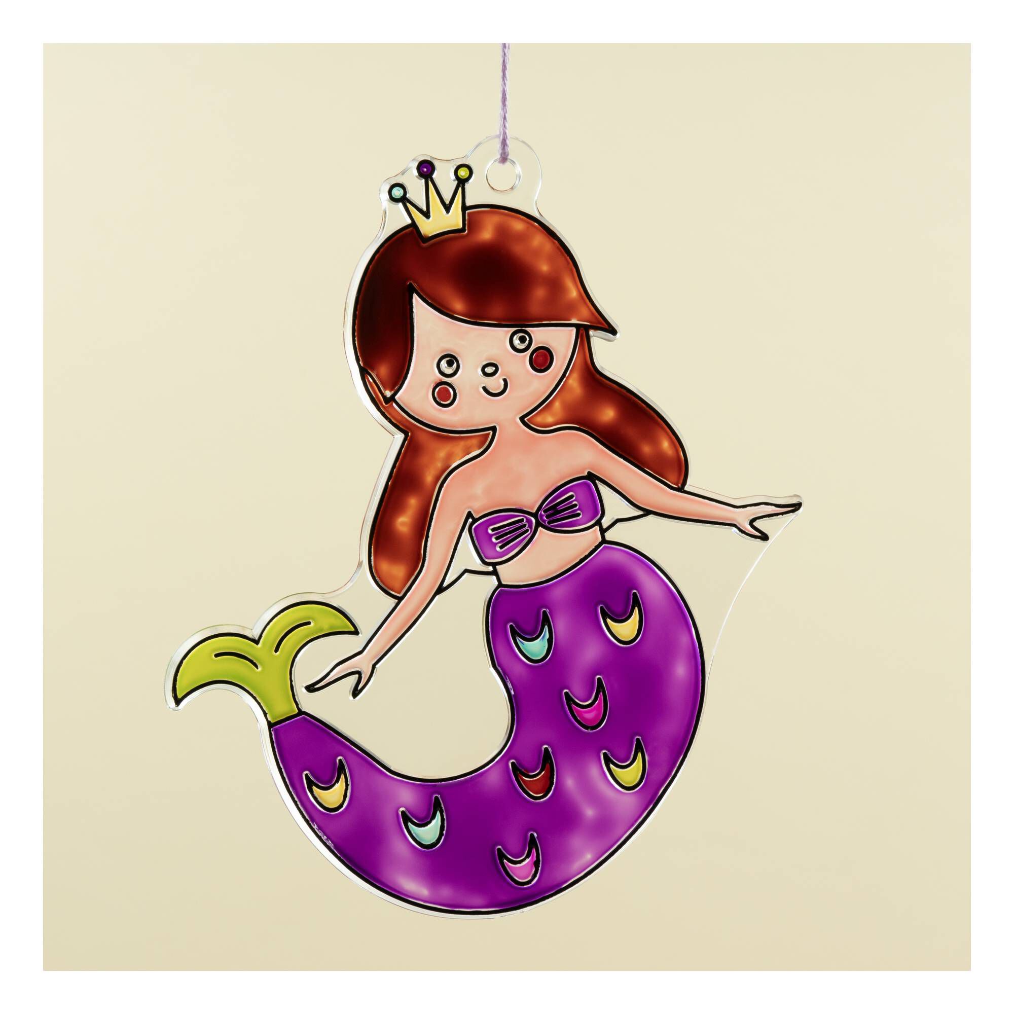 Mermaid Plastic Suncatcher | Hobbycraft