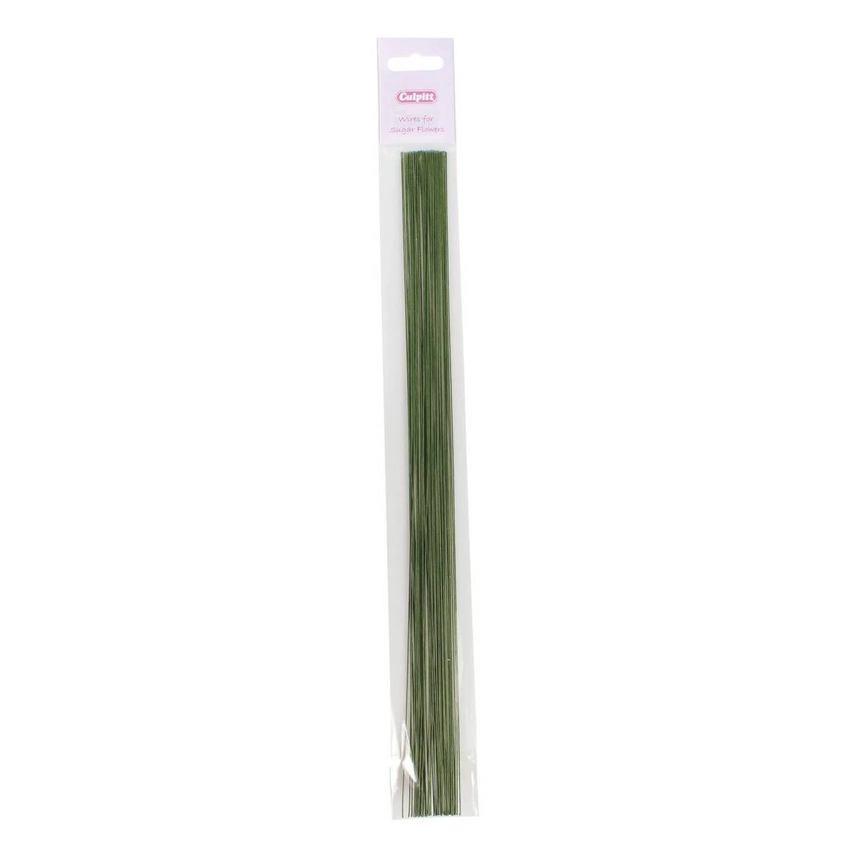 Culpitt Green Sugar Flower Wire 24 g 50 Pack | Hobbycraft