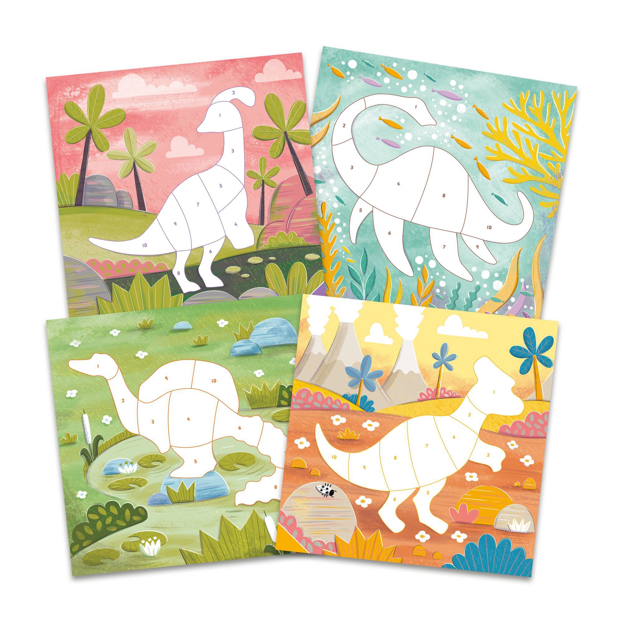 Galt Dinosaur Sticker by Numbers | Hobbycraft