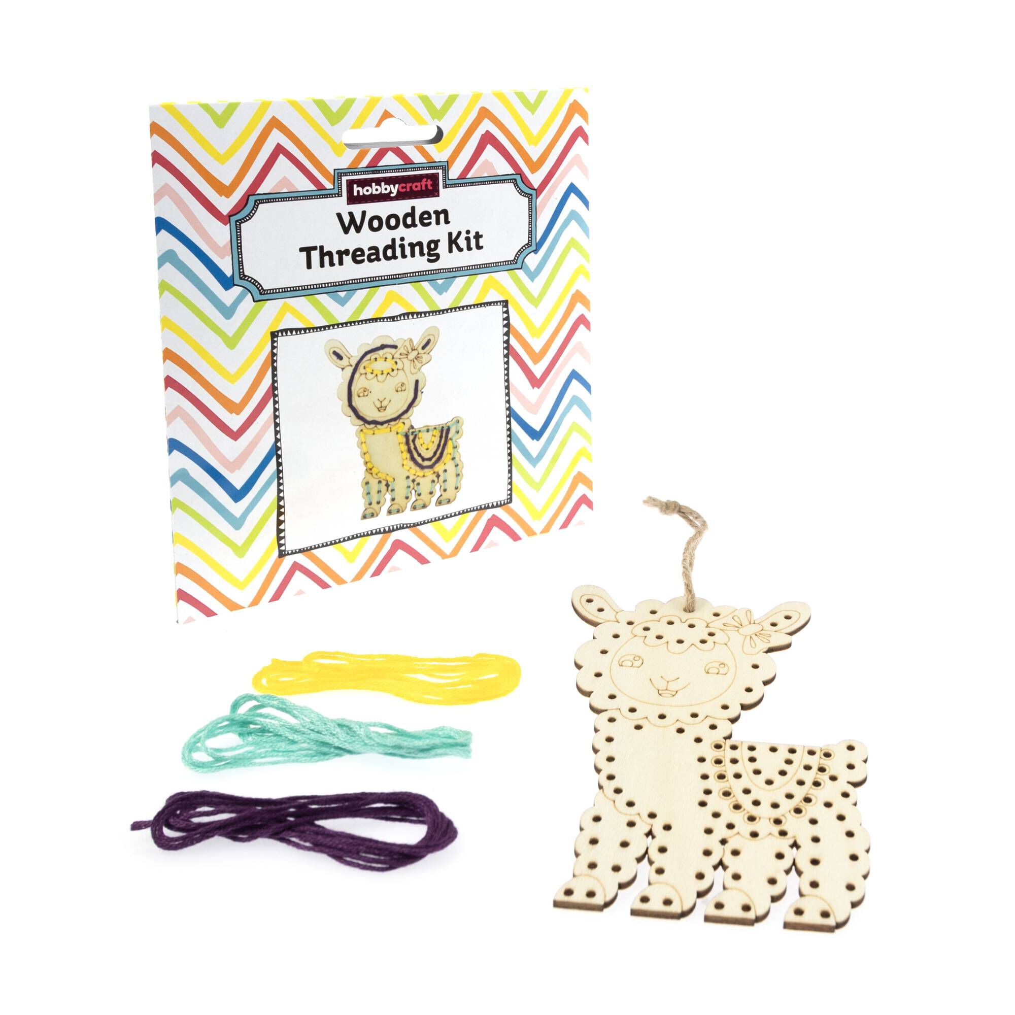 Alpaca Wooden Threading Kit | Hobbycraft
