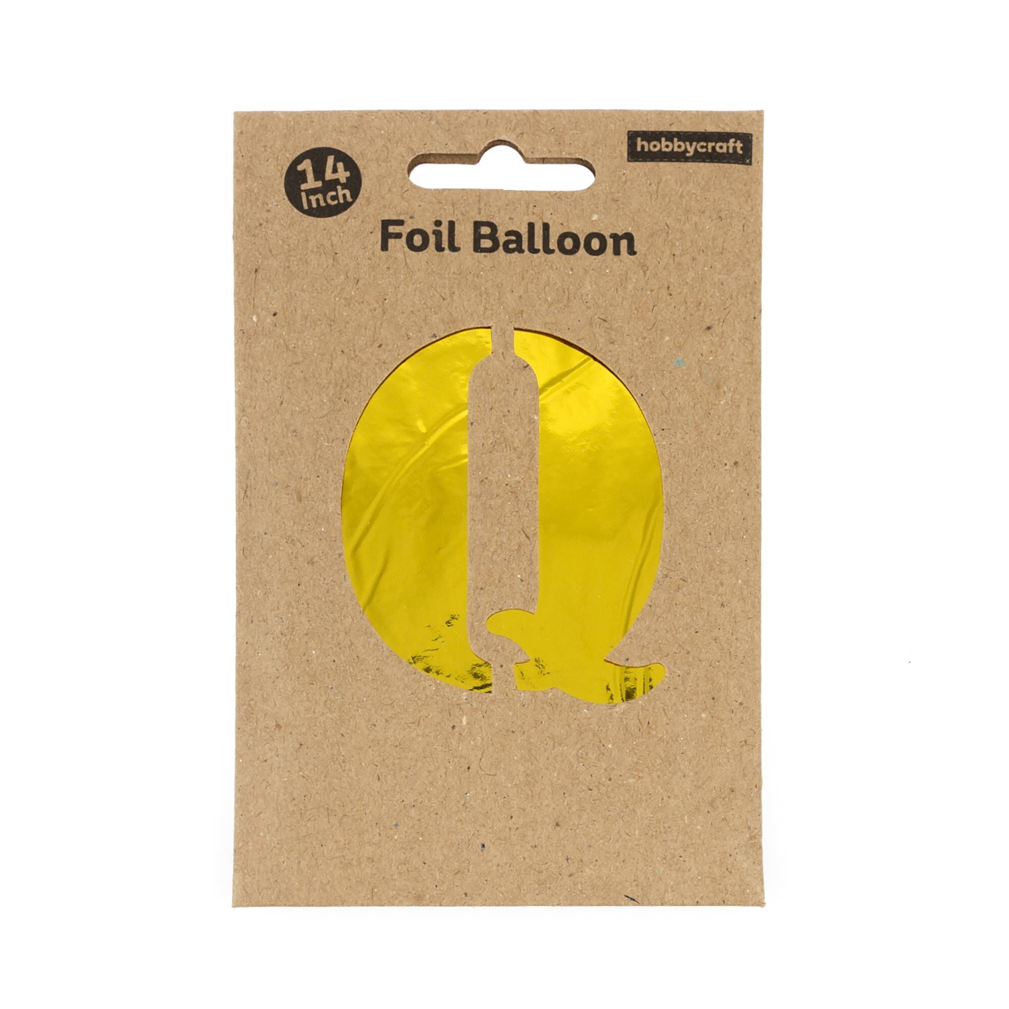 Gold Foil Letter Q Balloon | Hobbycraft
