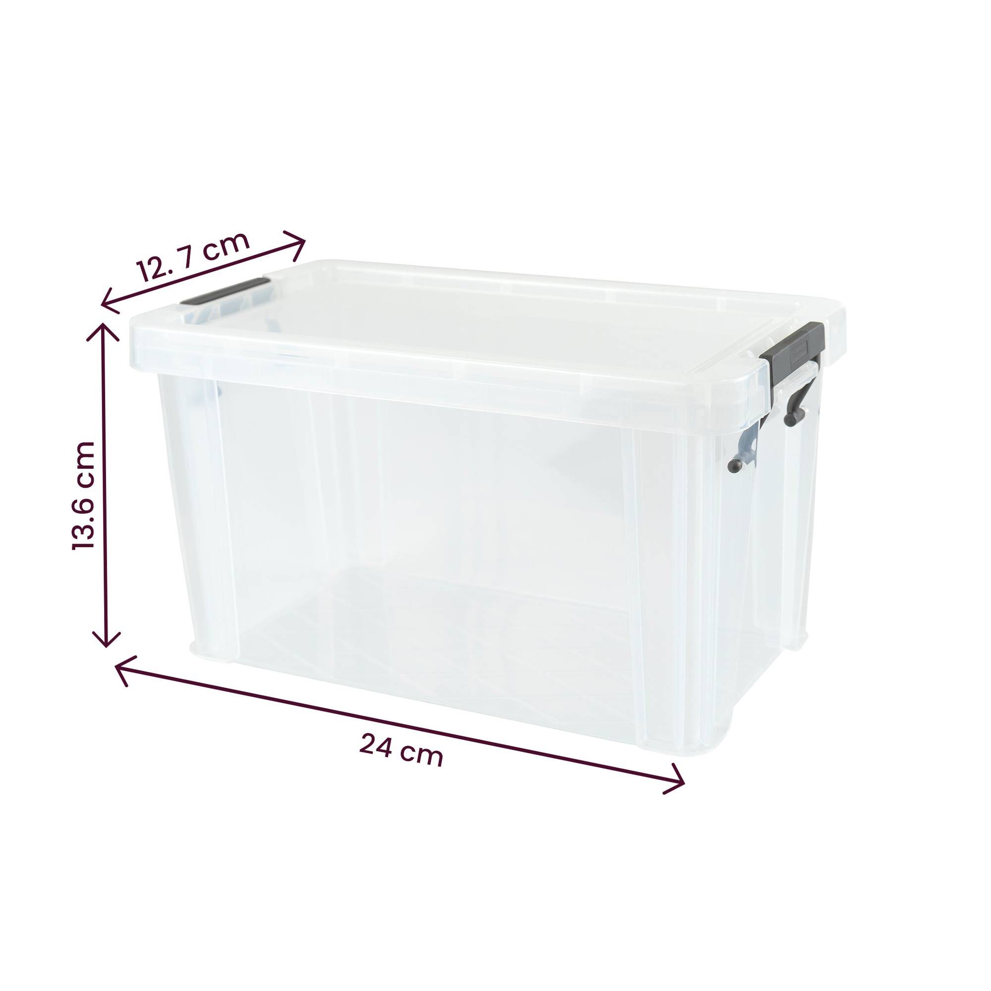 Whitefurze Allstore 2.6 Litre Clear Storage Box | Hobbycraft
