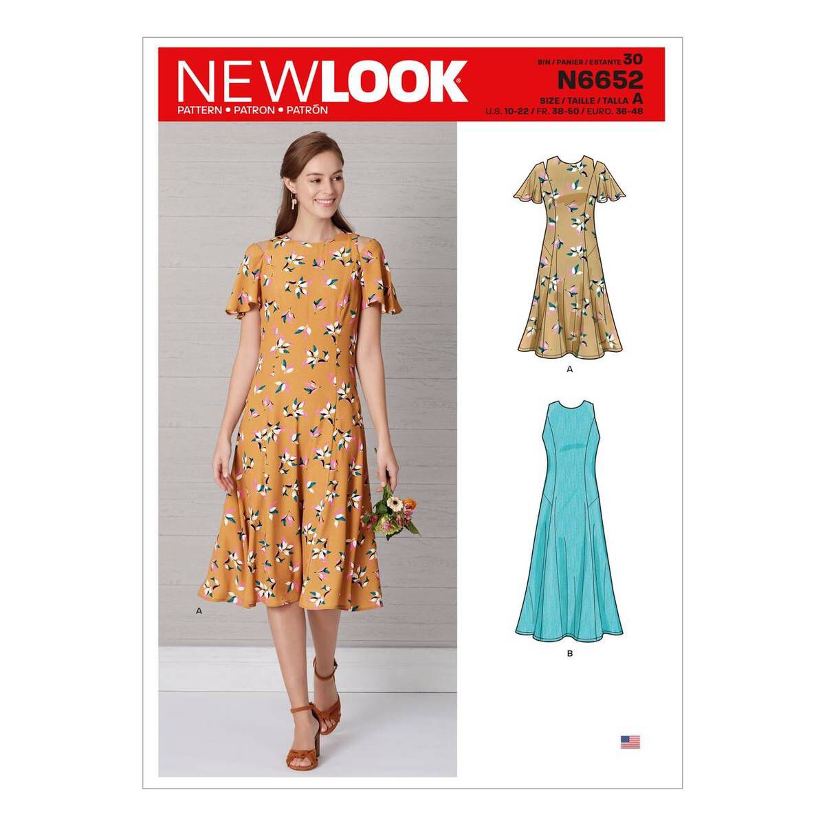 New Look Women's Dress Sewing Pattern N6652 | Hobbycraft