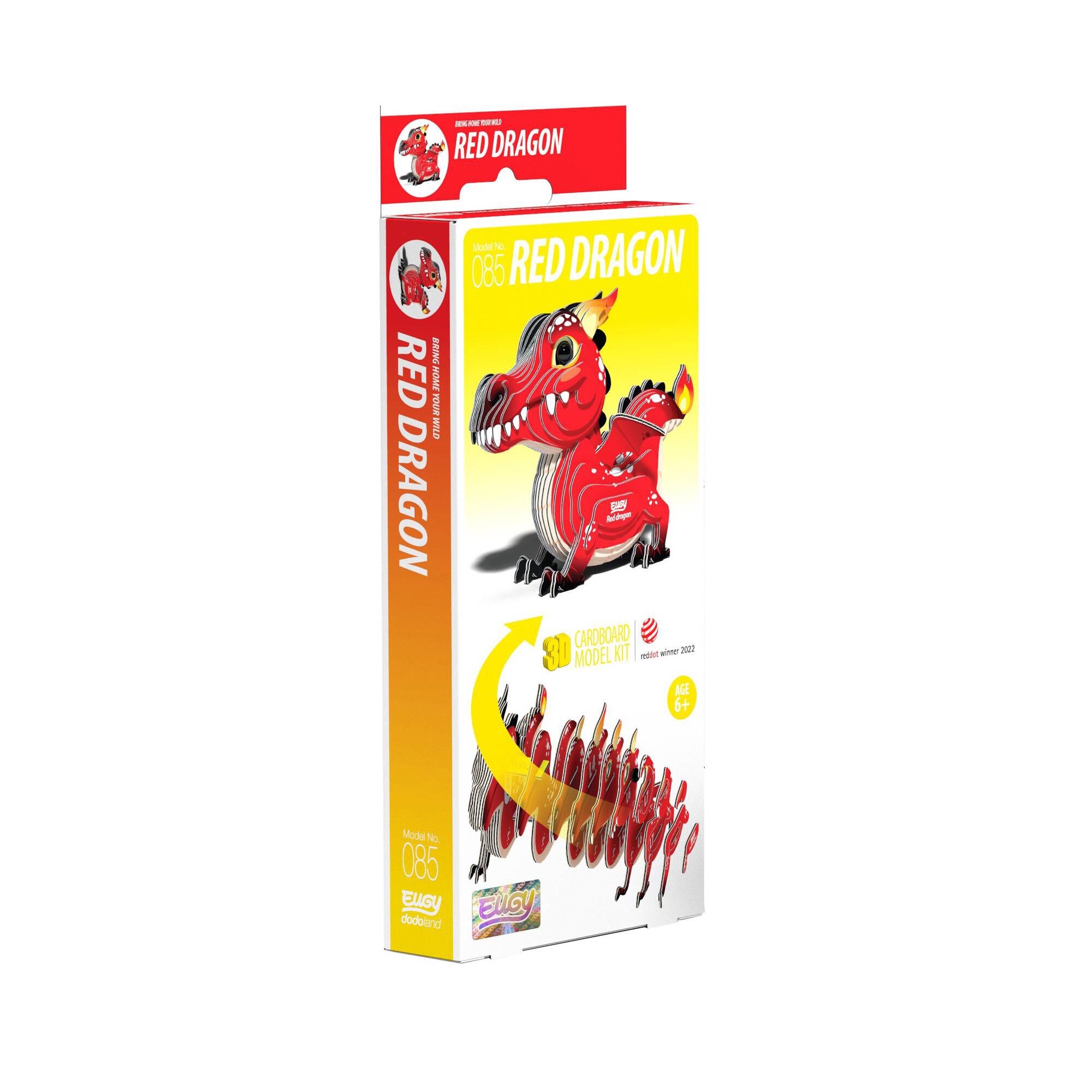 Eugy 3D Red Dragon Model | Hobbycraft