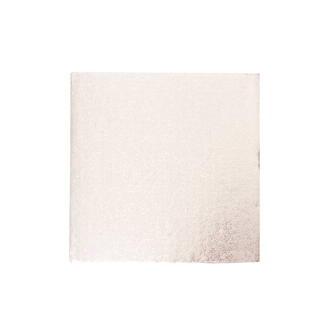 Silver Square Double Thick Card Cake Board 6 Inches | Hobbycraft