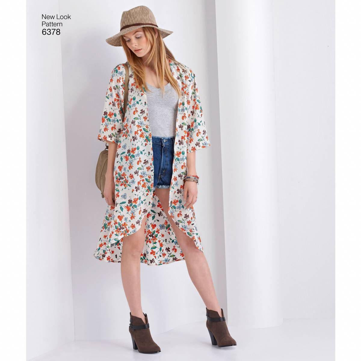 New Look Women's Kimono Sewing Pattern 6378 | Hobbycraft