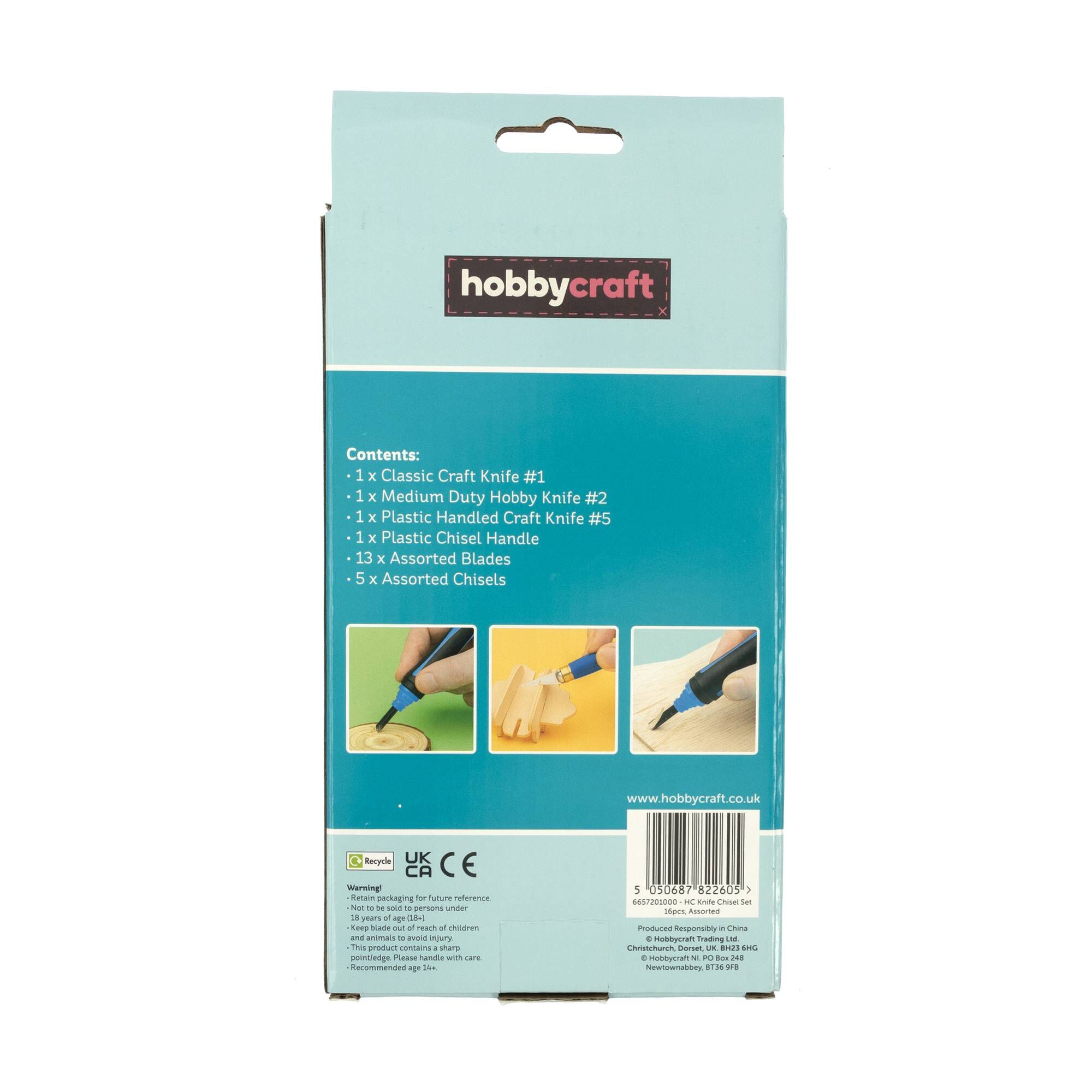 Precision Craft Knife and Chisel Set 22 Pieces | Hobbycraft