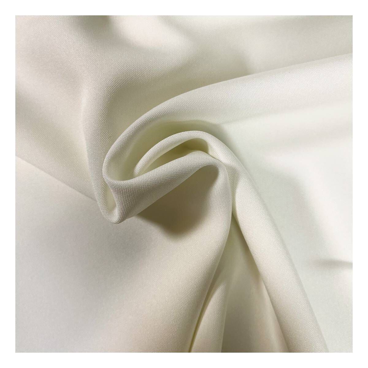 Cream Polyester Bi-Stretch Fabric by the Metre | Hobbycraft