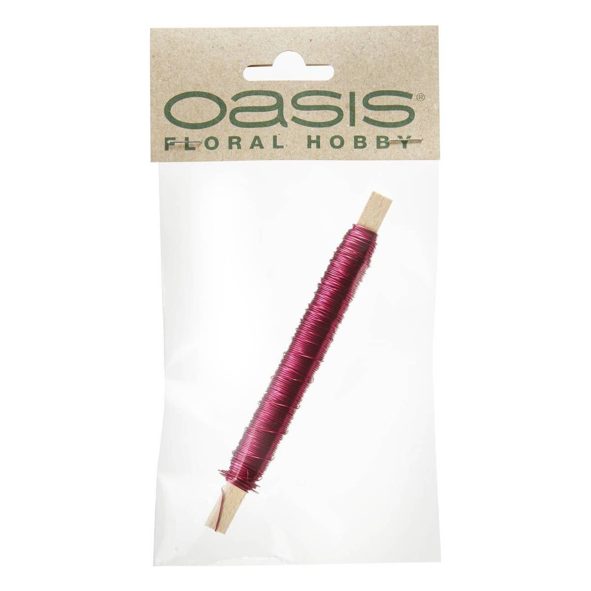 Oasis Pink Metallic Wire Stick 50g | Hobbycraft