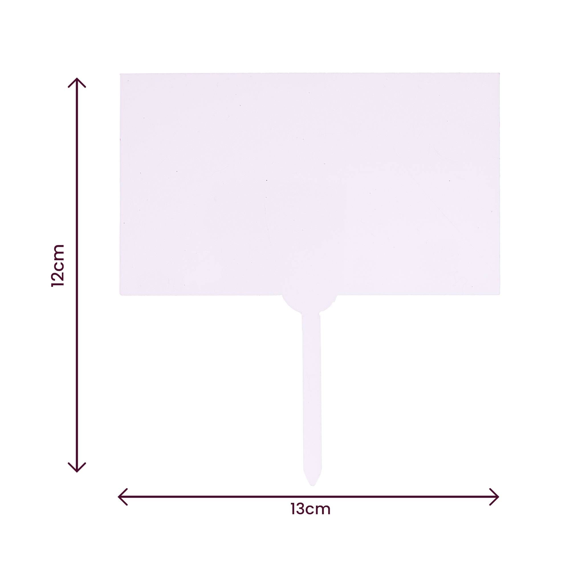 Clear Rectangle Acrylic Cake Topper 12cm x 19cm | Hobbycraft