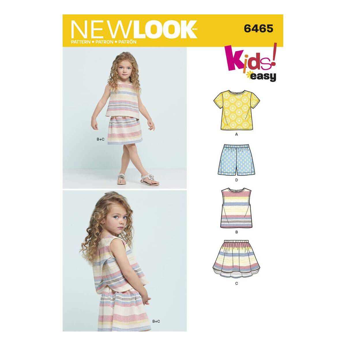 New Look Child's Separates Sewing Pattern 6465 | Hobbycraft