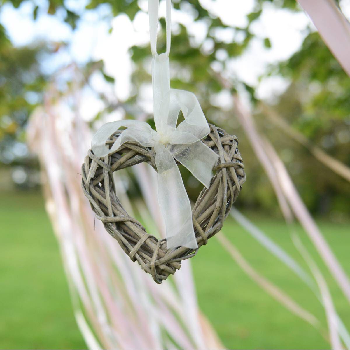 Wicker Heart Wreath 15cm x 15cm | Hobbycraft