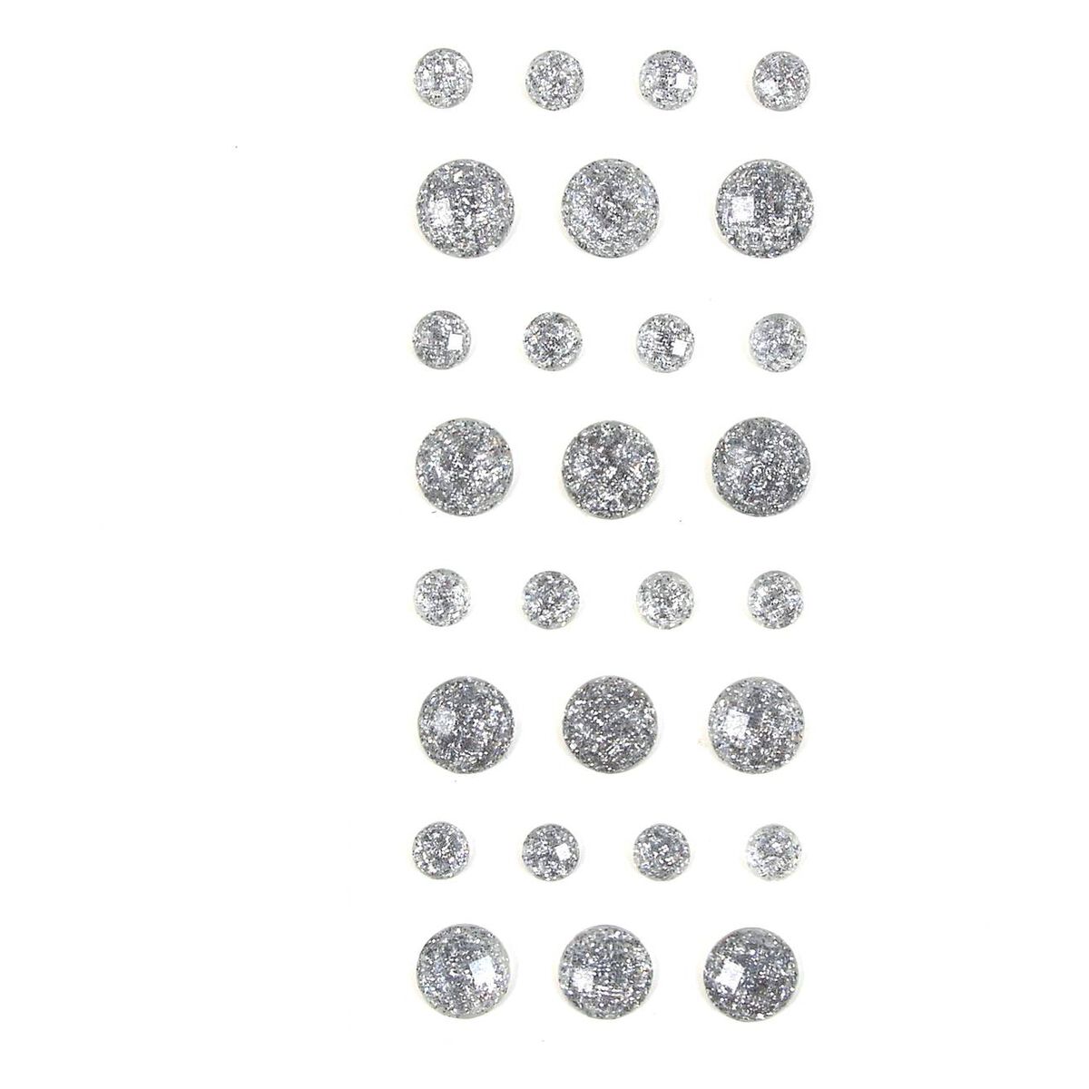 Silver Shimmer Gems 28 Pack | Hobbycraft