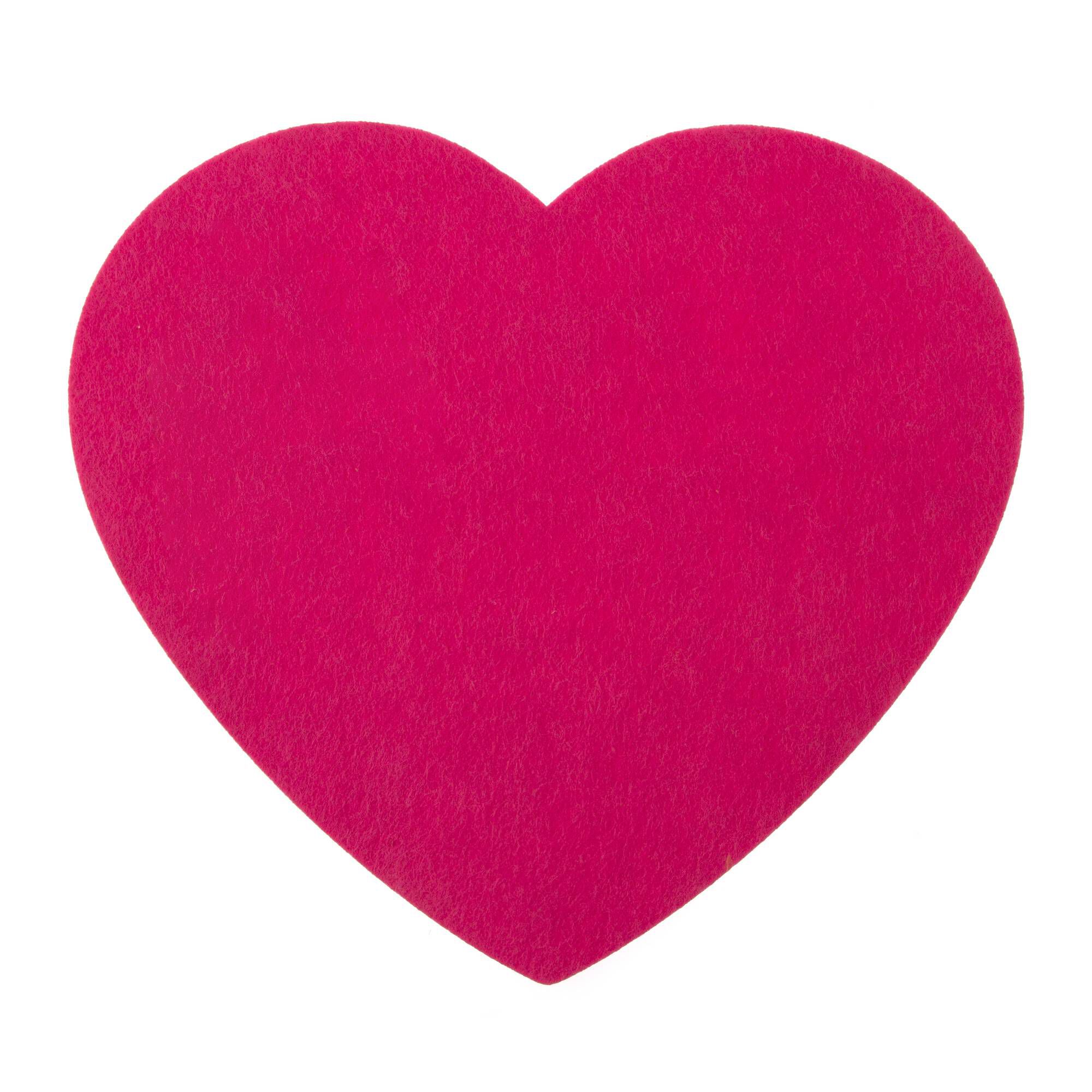 Raspberry Pink Felt Shape Heart 29cm | Hobbycraft