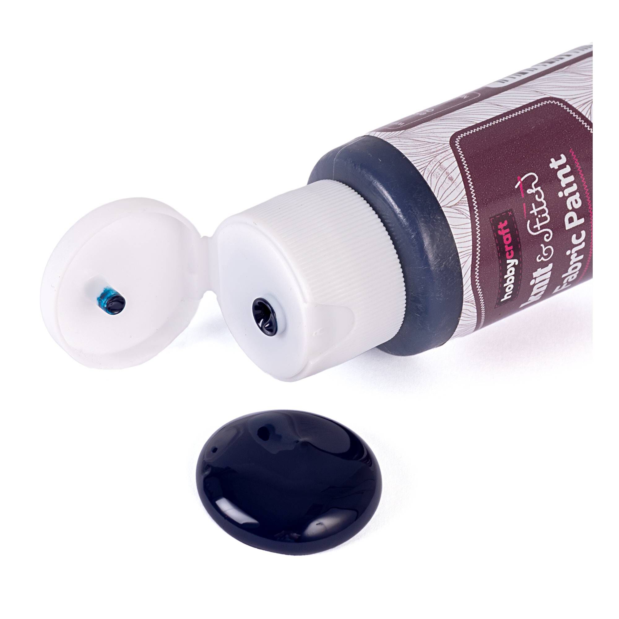 Dark Blue Fabric Paint 60ml | Hobbycraft