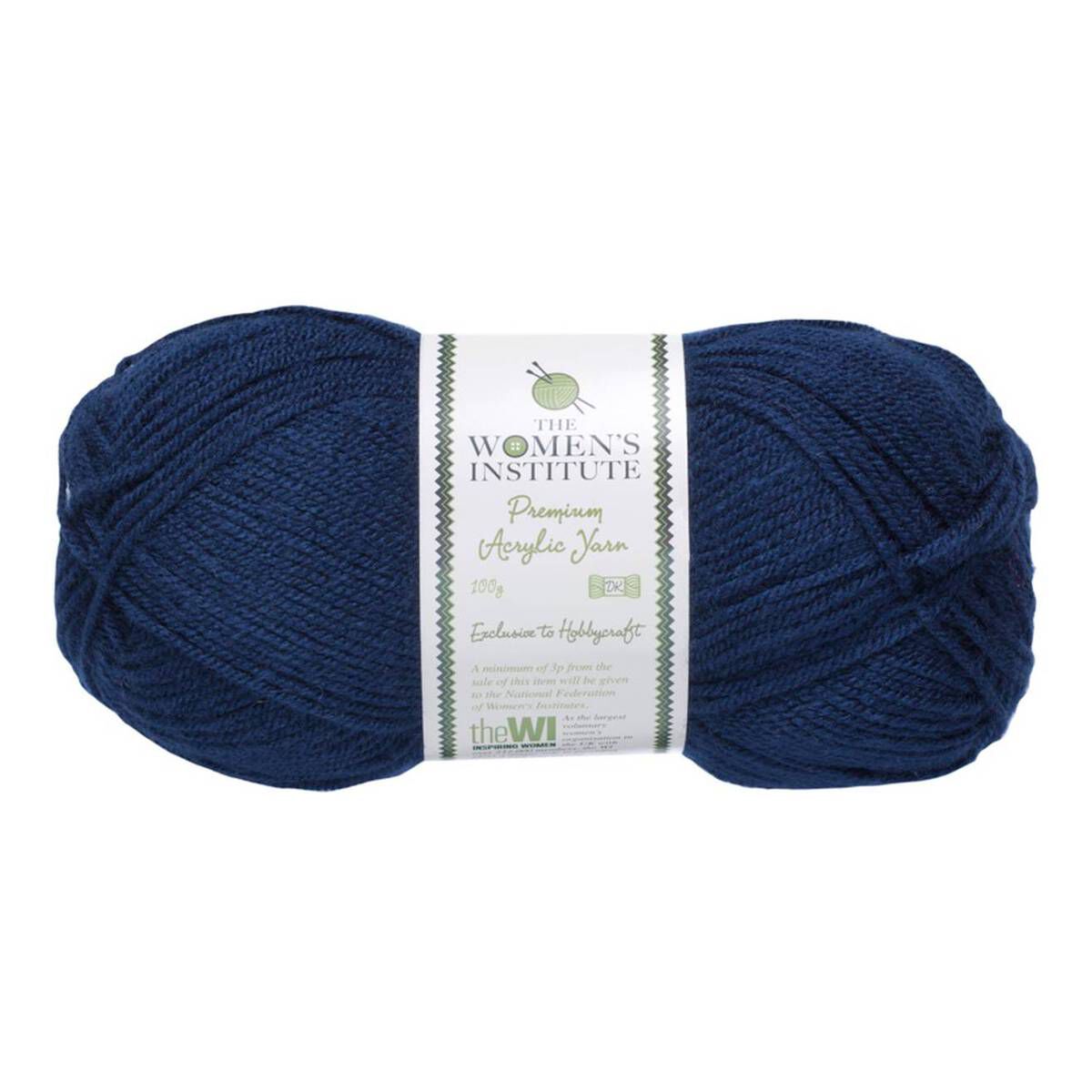 Women's Institute Navy Premium Acrylic Yarn 100g | Hobbycraft