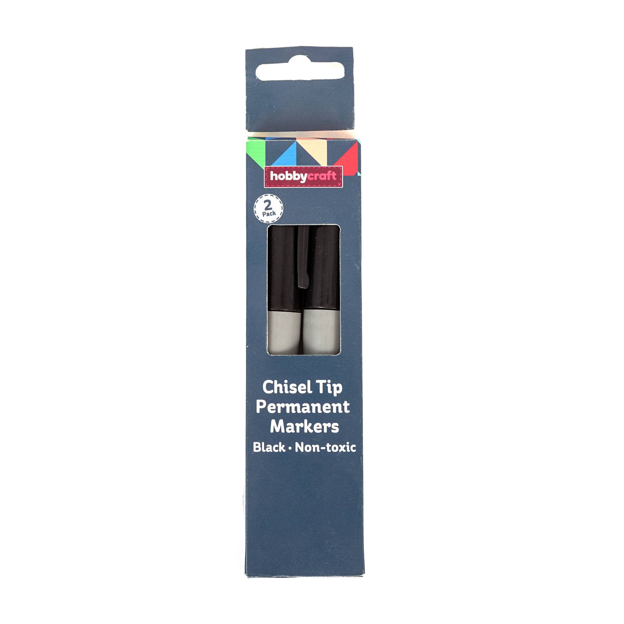 Permanent Chisel Markers 2 Pack | Hobbycraft