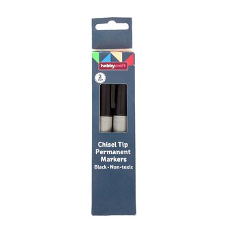 Permanent Chisel Markers 2 Pack | Hobbycraft