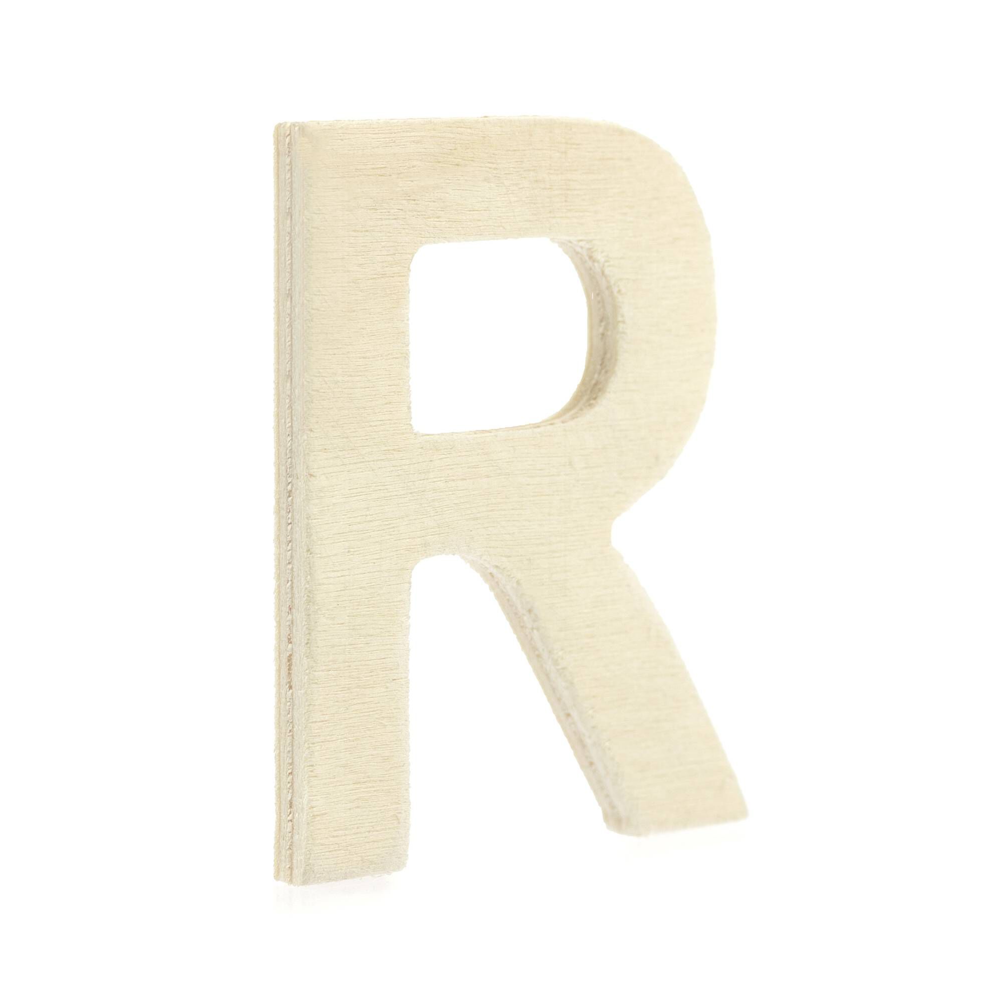 Small Wooden Letter R 6.5cm | Hobbycraft