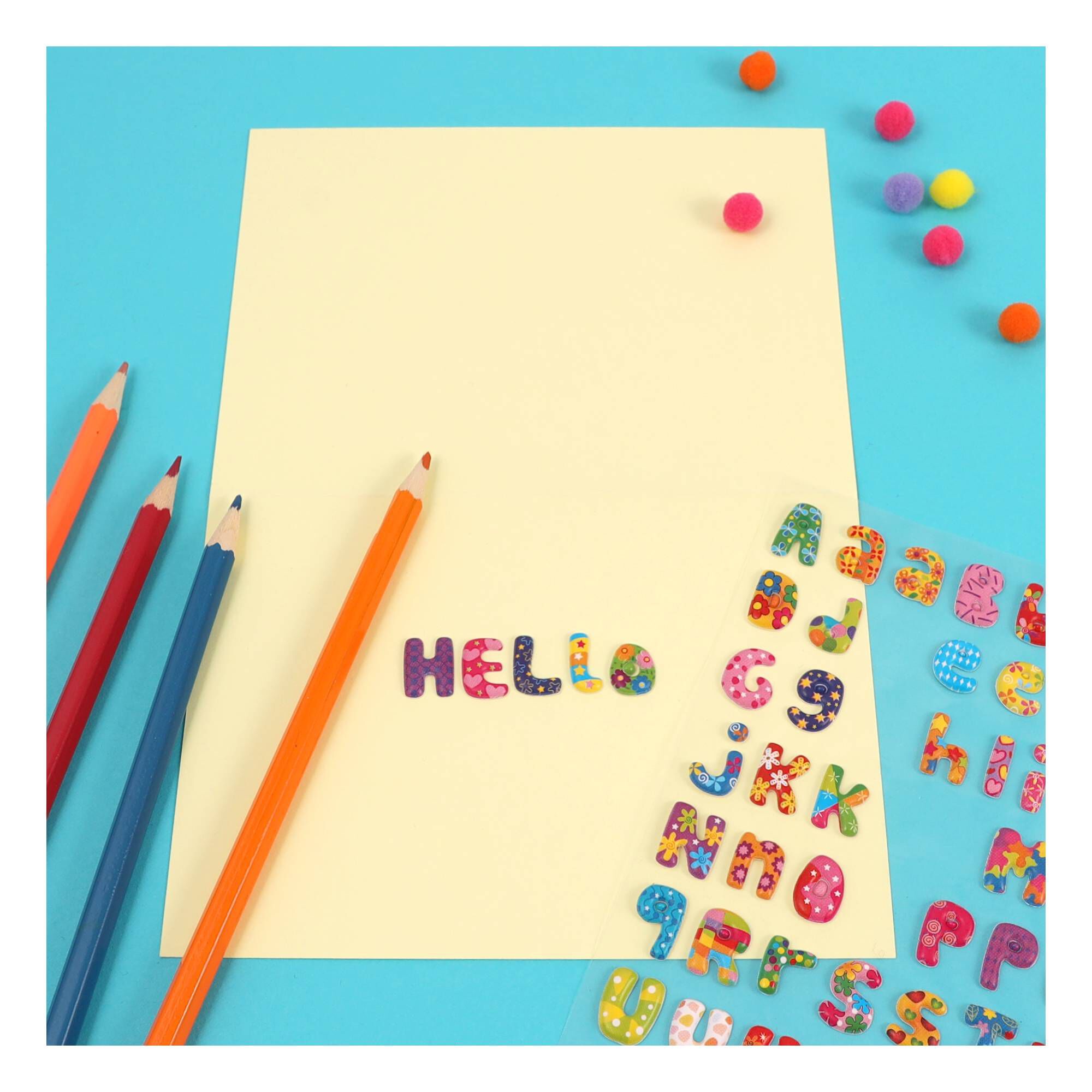 Mixed Print Alphabet Puffy Stickers | Hobbycraft