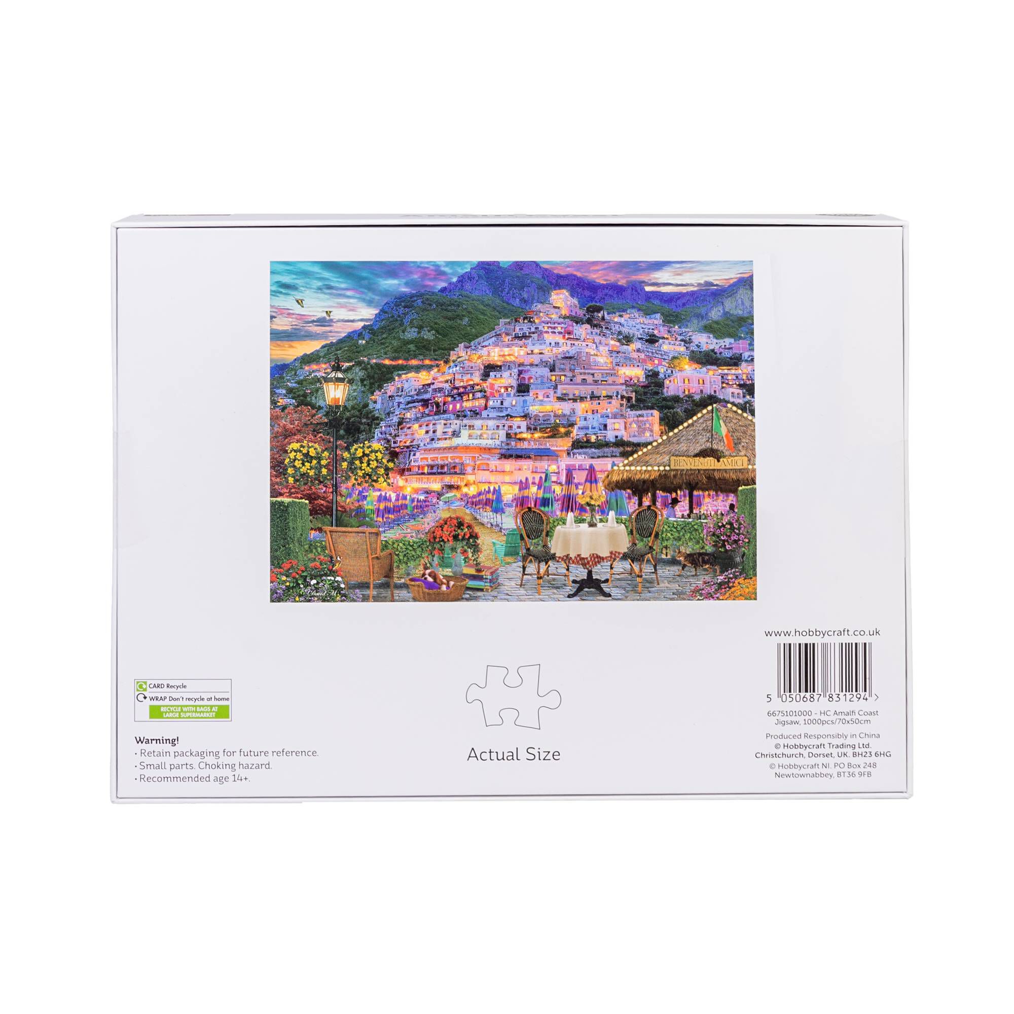 Amalfi Coast Jigsaw Puzzle 1000 Pieces | Hobbycraft