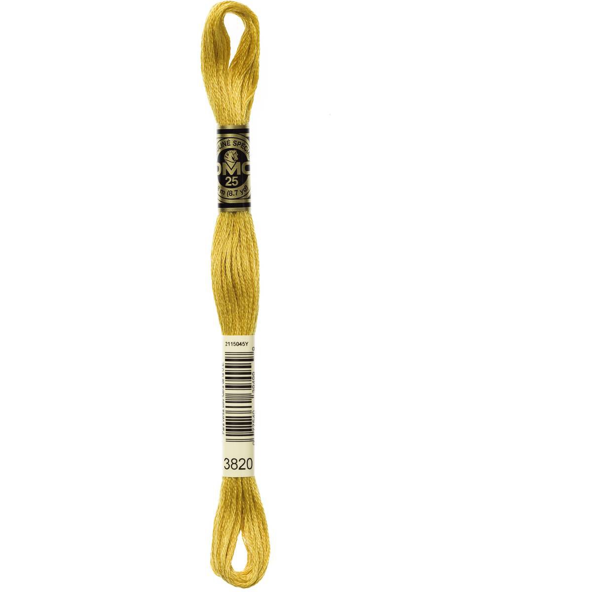 DMC Yellow Mouline Special 25 Cotton Thread 8m (3820) | Hobbycraft
