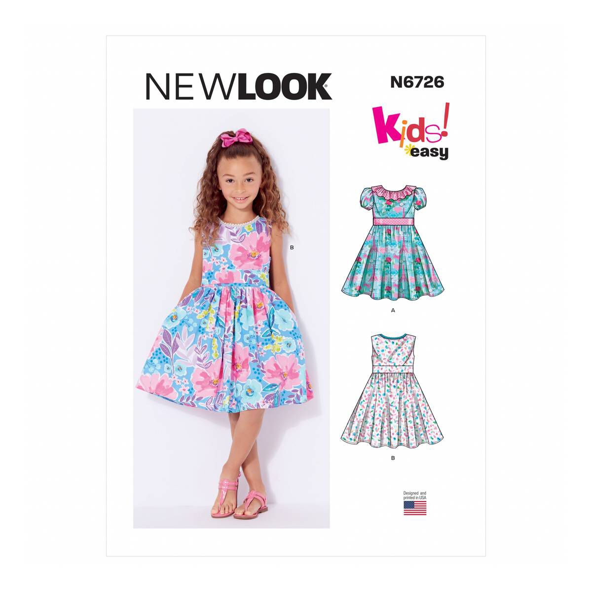 New Look Child’s Dress Sewing Pattern 6726 | Hobbycraft