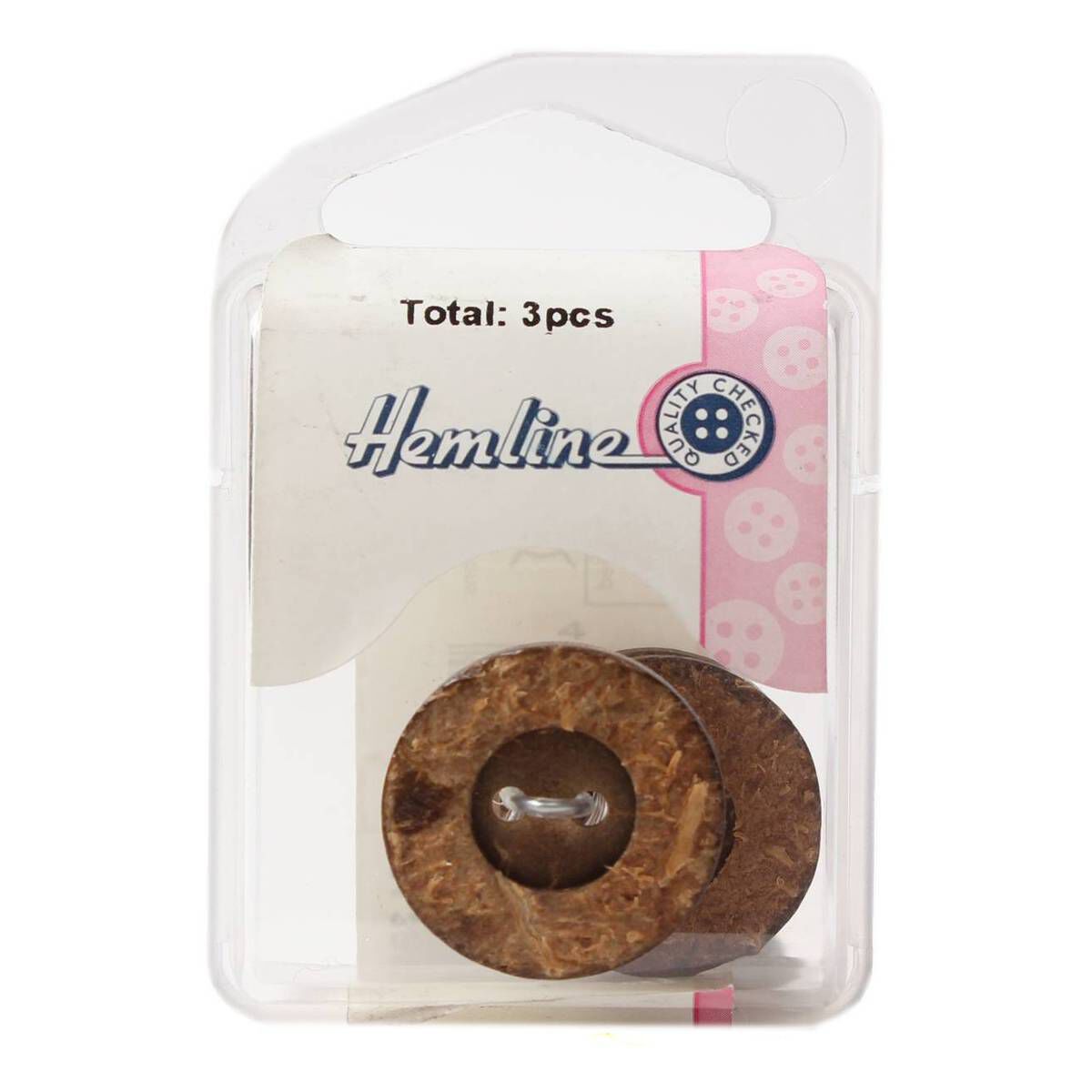 Hemline Assorted Novelty Wood Button 3 Pack | Hobbycraft
