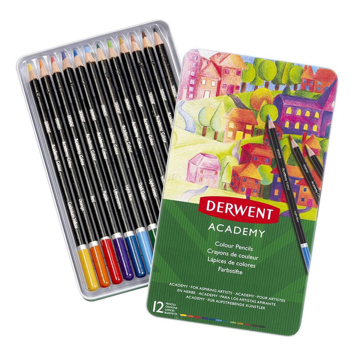 Derwent Academy Colour Pencils 12 Pack | Hobbycraft