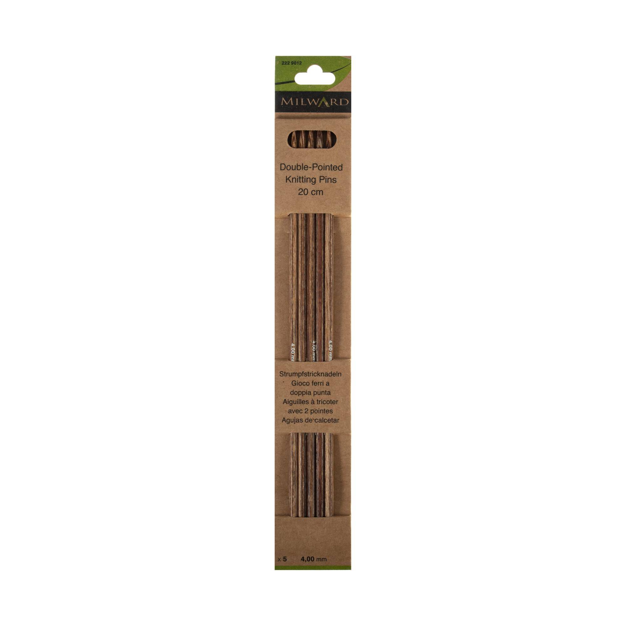 Milward Double-Ended Knitting Needles 4mm x 20cm 5 Pack | Hobbycraft