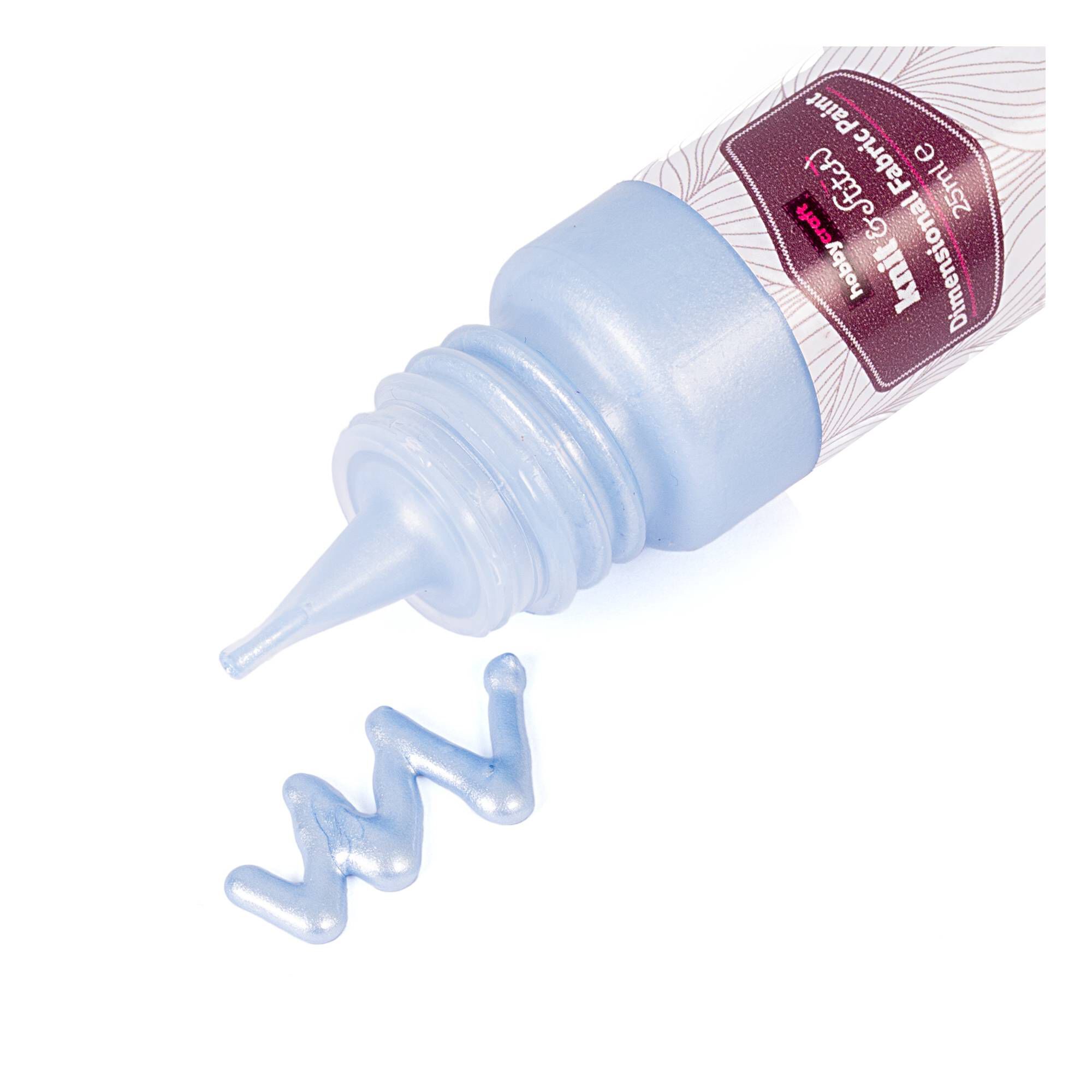 Light Blue Dimensional Fabric Paint 25ml | Hobbycraft