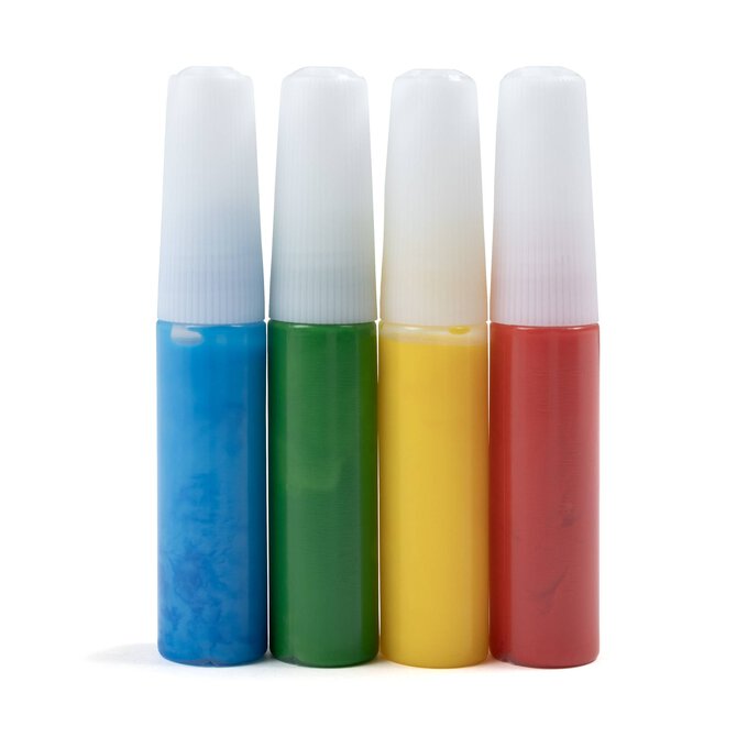Primary Colour Suncatcher Paint Pens 6ml 4 Pack | Hobbycraft